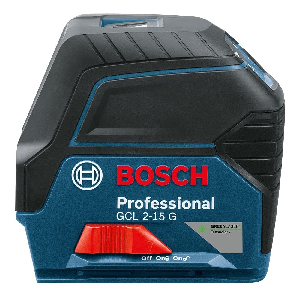Laser lignes vert GCL 2-15 G Bosch Professional, avec support, piles et coffret de transport ...